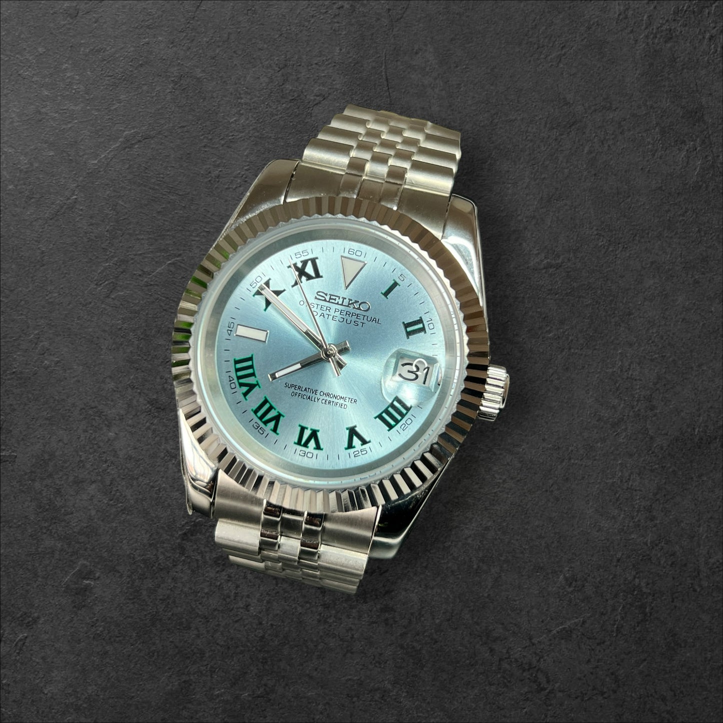 Seiko Custom Grand Seiko Dial Watch | Buy Seiko Ocean Wave Dial ...